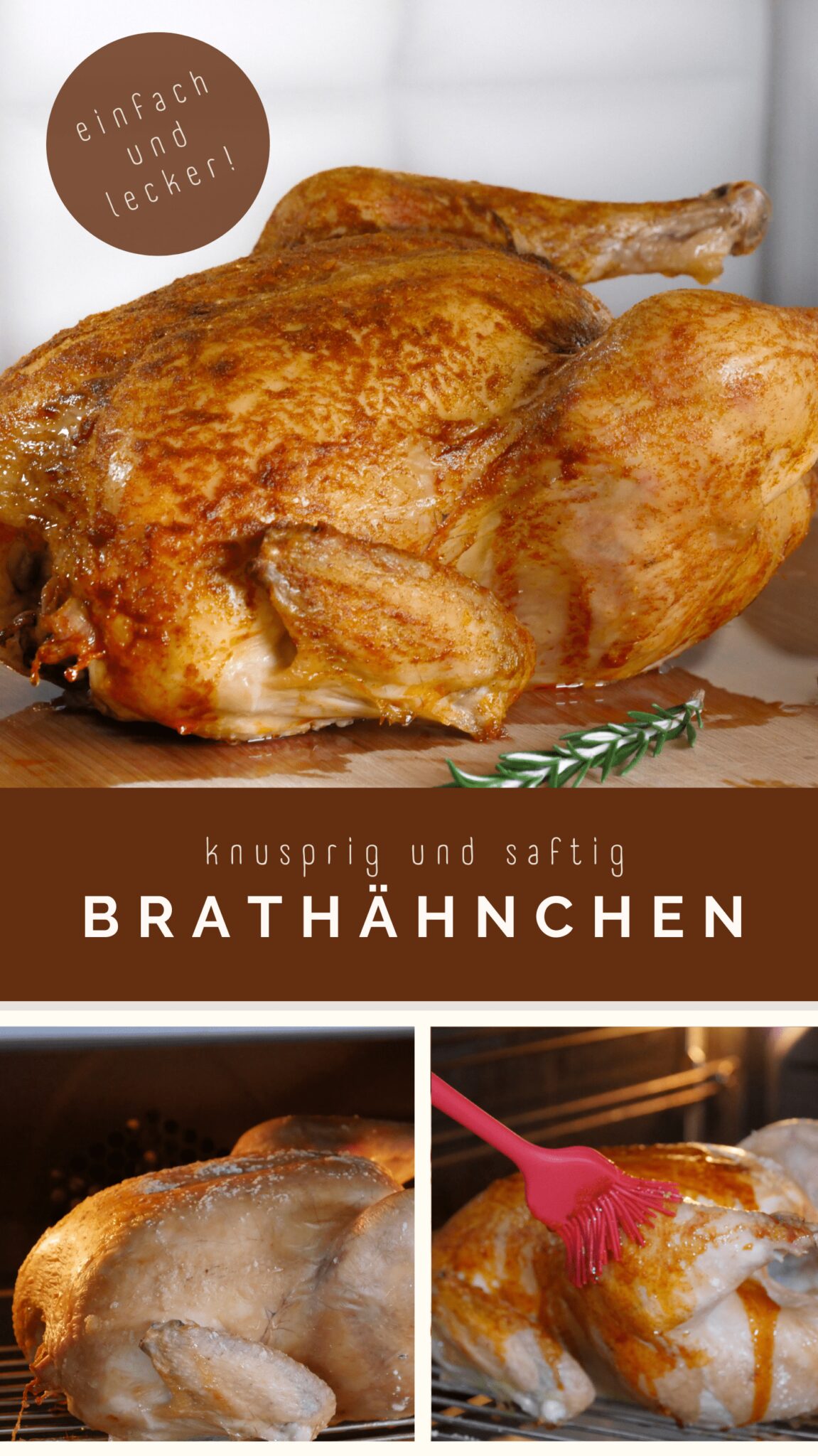 Knuspriges Brathähnchen im Ofen - So geht's! - Mehr Genuss